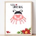 Love Bug Handprint Footprint Art, Valentine Handprint, Baby Footprint ...