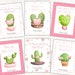 Cactus Valentines, Classmate Valentines, Editable Valentines Cards ...