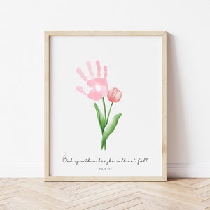 Mother's Day Handprint Printable, Christian Mother's Day Gift ...