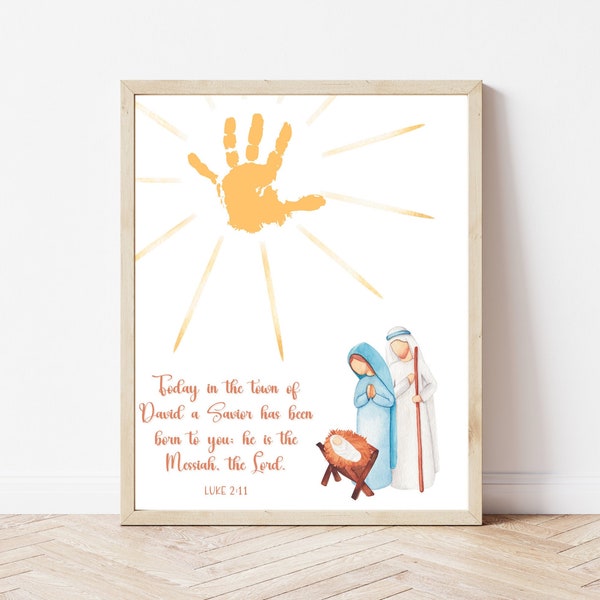 Christmas Handprint - Etsy