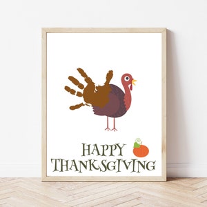 Thanksgiving Handprint, Fall Handprint Art, Thanksgiving Card From Kids ...