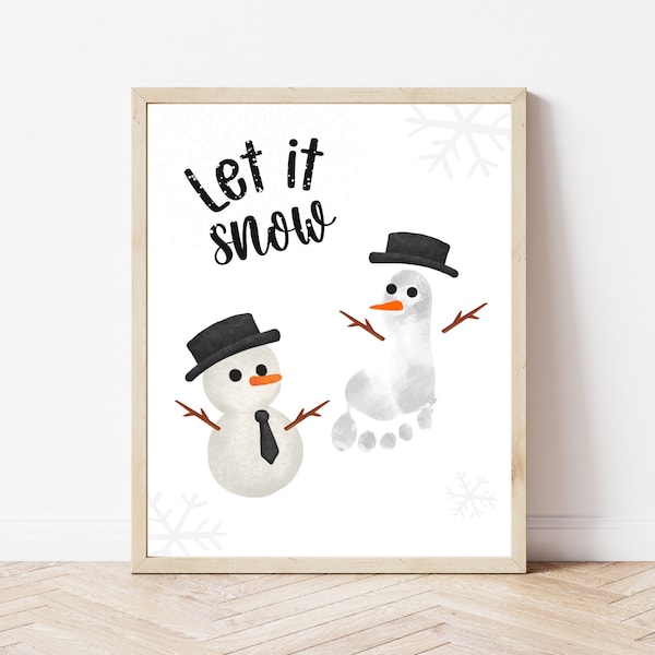 Footprint Holiday Craft - Etsy