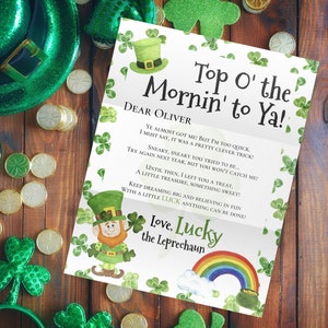 Leprechaun Letter, Editable Letter From Leprechaun, Leprechaun Trap, St ...