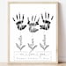 Personalized Handprint Art for Dad DIY Fathers Day Gift From Kids Baby ...