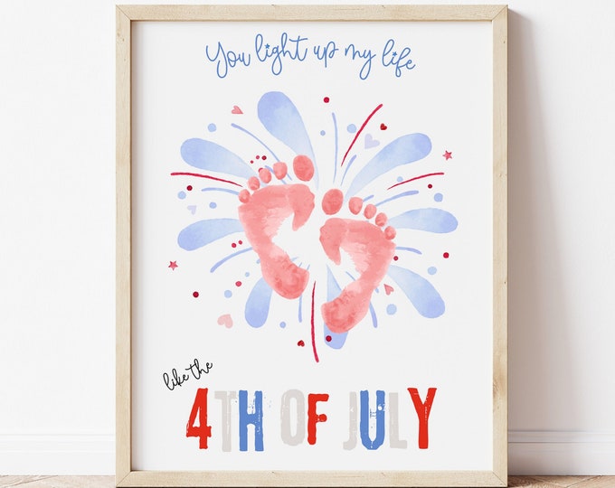 4th of July Handprint Craft, 4th of July Activity for Toddlers Kids ...