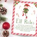 Christmas Elf Rules, Elf Arrival Letter, Kids Christmas Fun, Instant ...