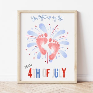 4th of July Handprint Craft, 4th of July Activity for Toddlers Kids ...