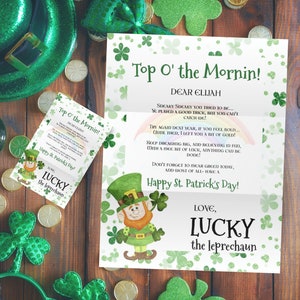 Leprechaun Letter, Editable Letter From Leprechaun, Mini Leprechaun ...
