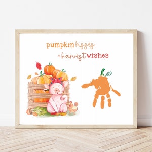 Fall Handprint Art, Handprint Footprint Art for Kids, DIY Craft for ...