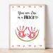 One in a Melon Handprint Footprint Craft, Handprint Footprint Art for ...
