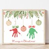 Christmas Handprint Keepsake Bundle, Christmas Handprint Art, Handprint ...