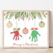 Christmas Handprint Keepsake Bundle, Christmas Handprint Art, Handprint ...