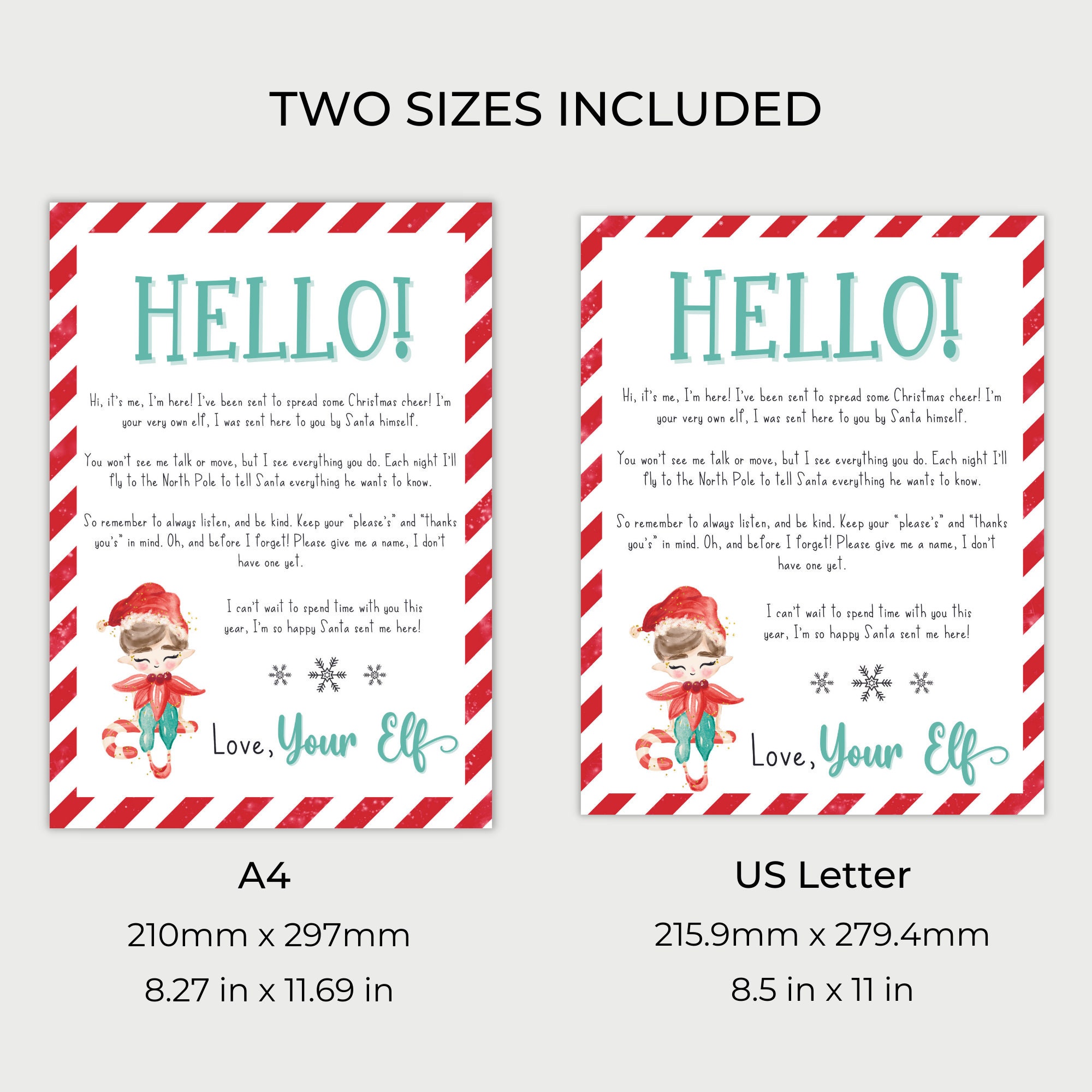 Elf Arrival Letter, First Time Elf Arrival Letter, Christmas Elf ...