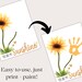 Flower Handprint Art Sunflower Handprint Craft for Kids DIY Wall Art ...