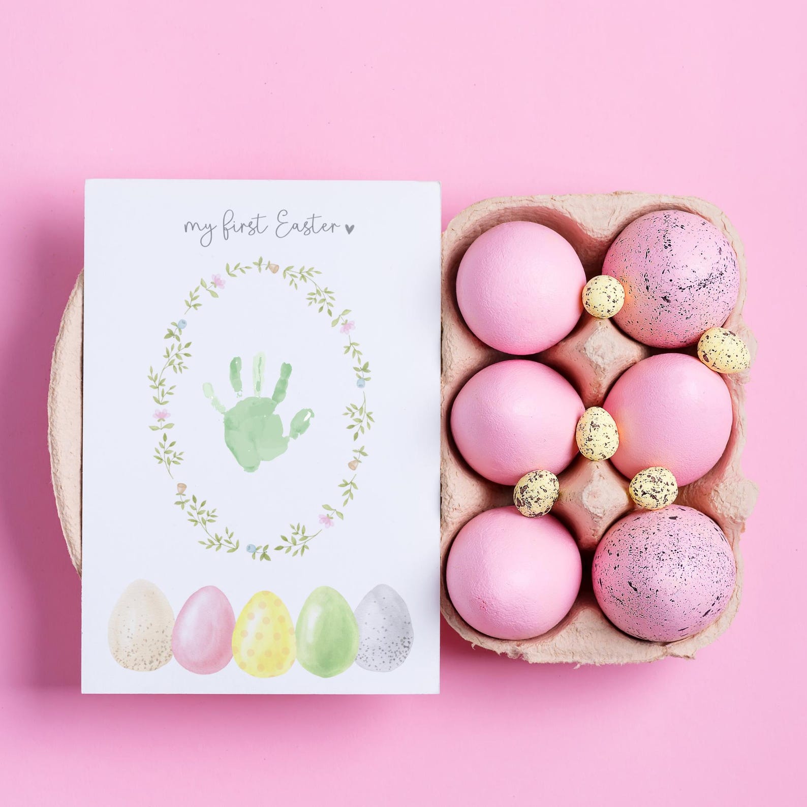 My First Easter Handprint Art, Easter Footprint Craft, Infant Art ...