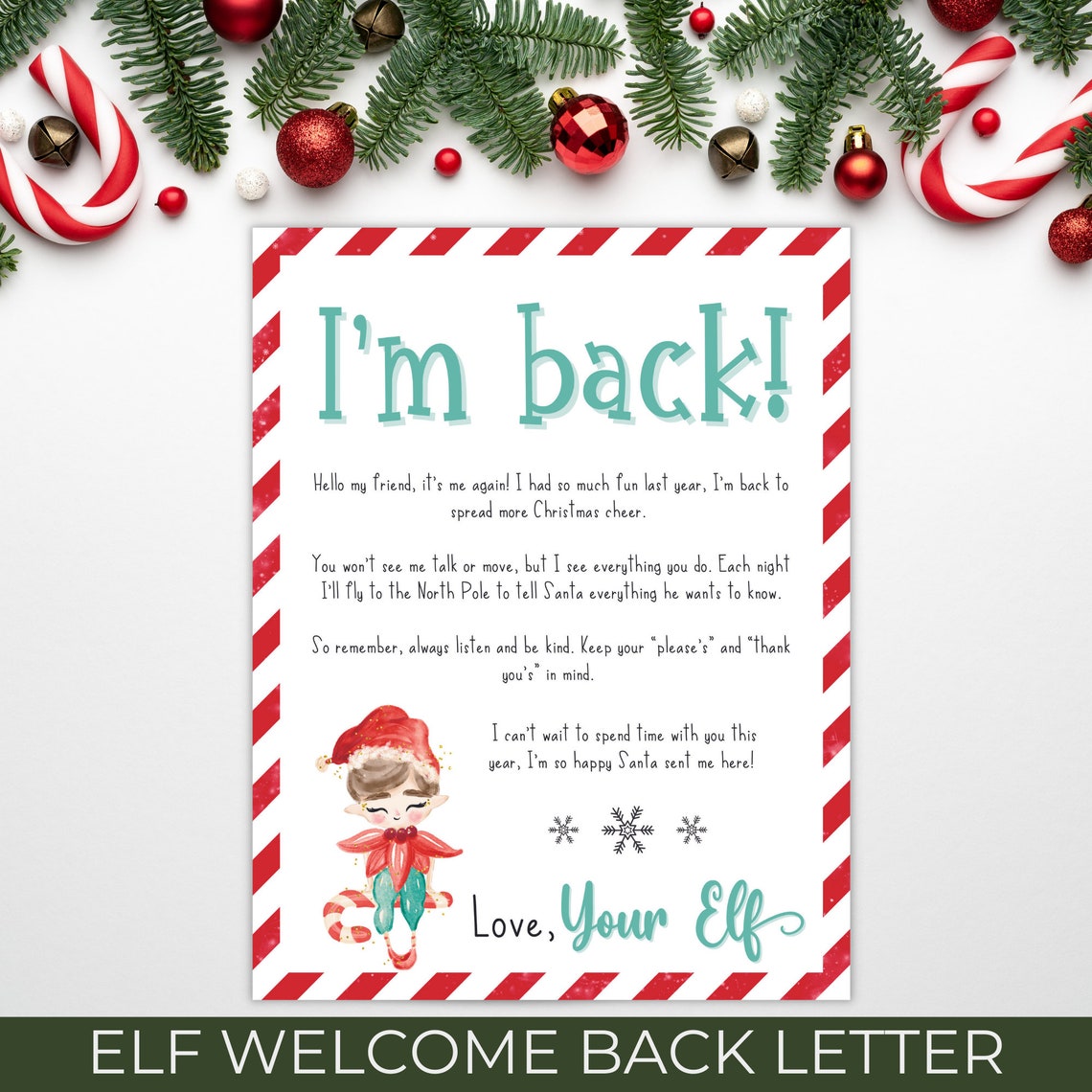 Elf Letters, Elf Kit, Christmas Letters Bundle, Elf Arrival Letter, Elf ...