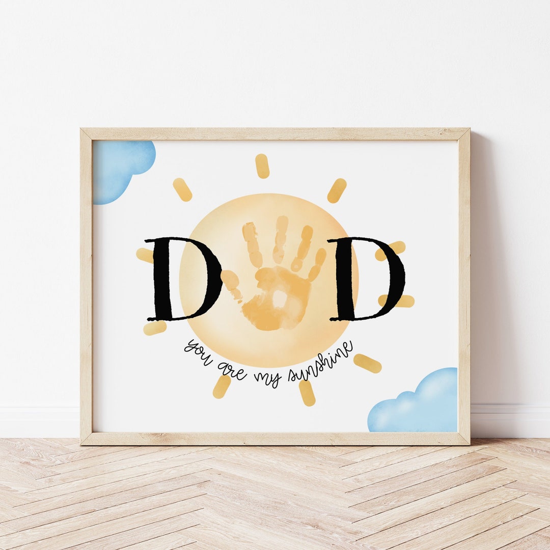 Daddy Handprint Art, Father's Day Handprint Art, Valentines Handprint ...