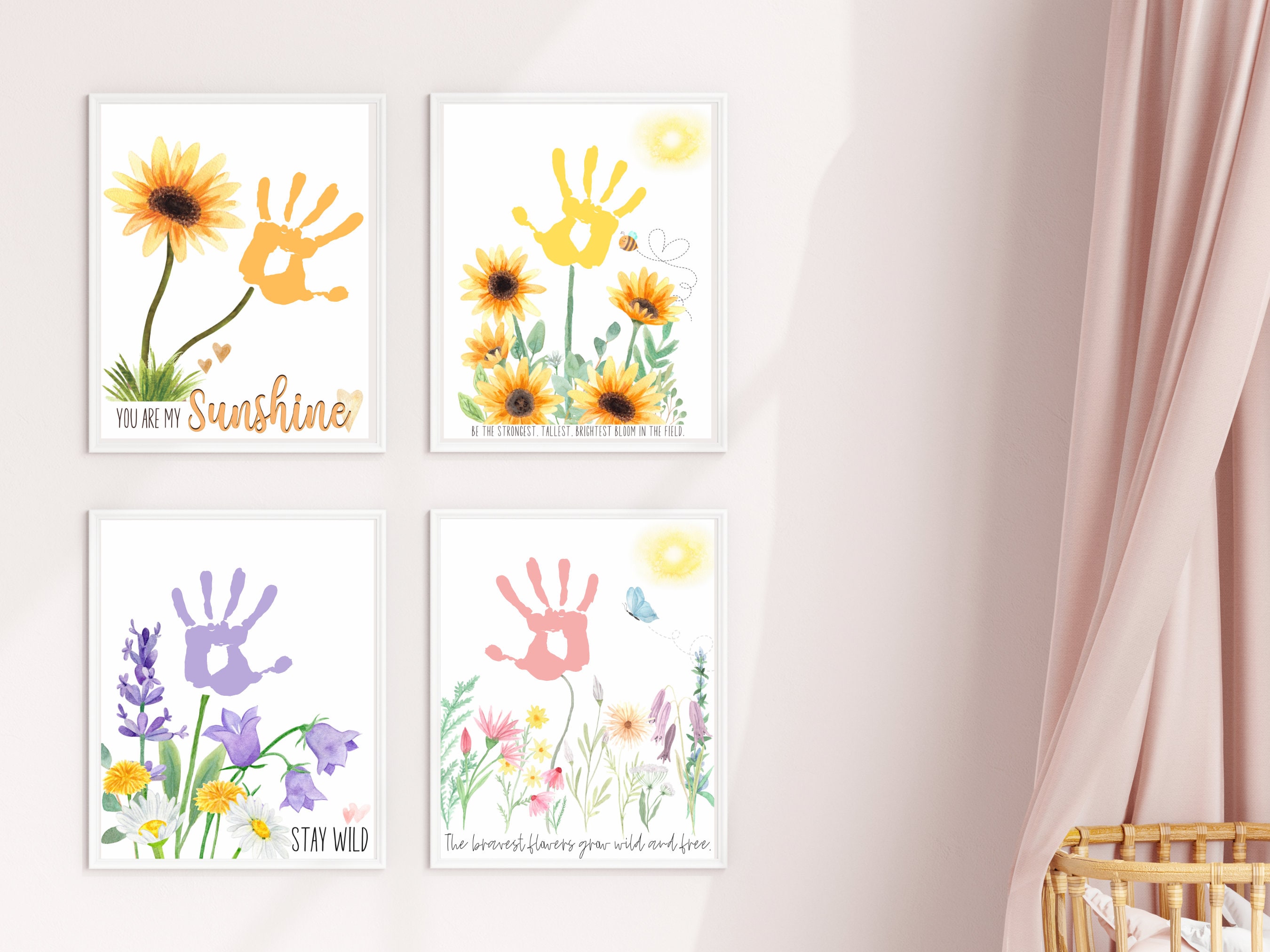 Sunflower Handprint Art Flower Handprint Craft for Kids DIY - Etsy