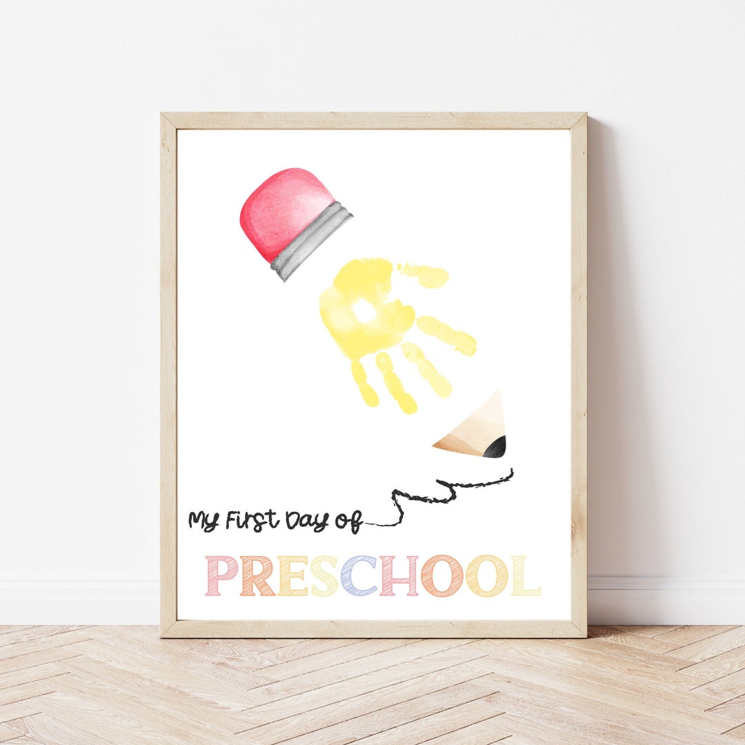 Preschool Handprint Craft, First Day of Preschool, Back to School Craft ...
