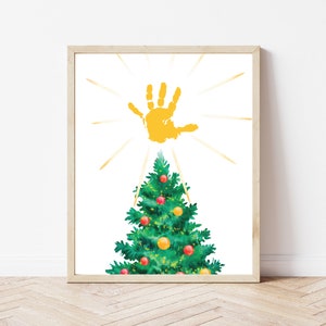 Christmas Handprint Art Bundle, Christmas Activities for Toddlers ...