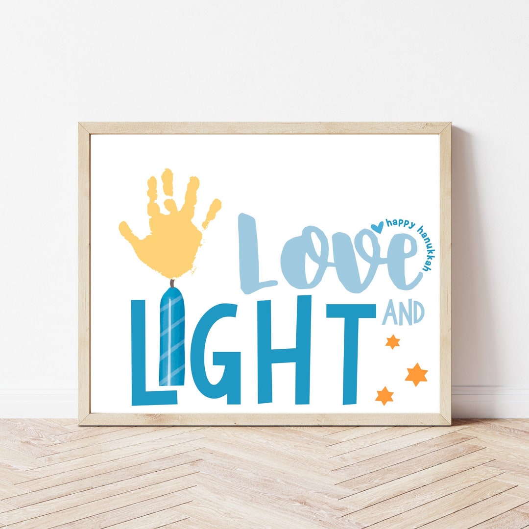 Hanukkah Handprint Craft for Babies Toddlers Kids, Handprint Art, DIY ...