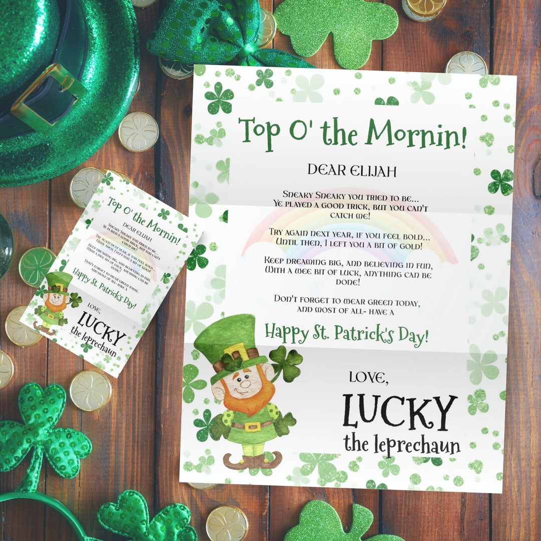 Leprechaun Letter, Editable Letter From Leprechaun, Mini Leprechaun ...