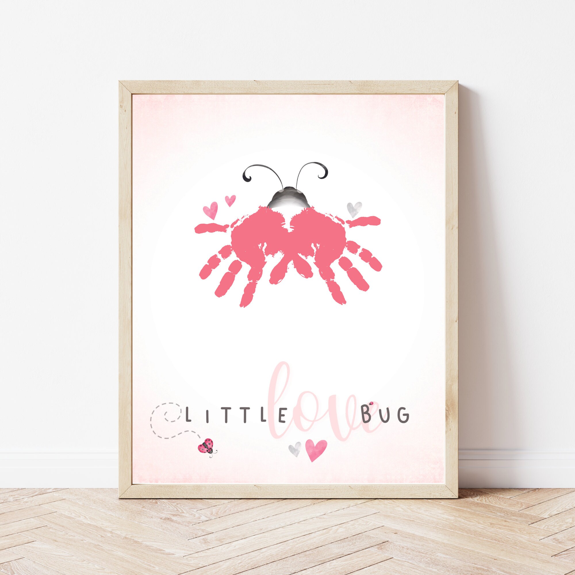 Love Bug Handprint Art Valentine's Day Handprint Art - Etsy