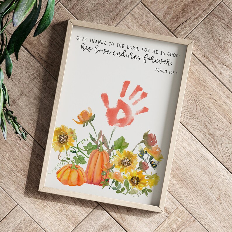 Preschool Bible Craft, Thanksgiving Handprint, Christian Homeschool ...