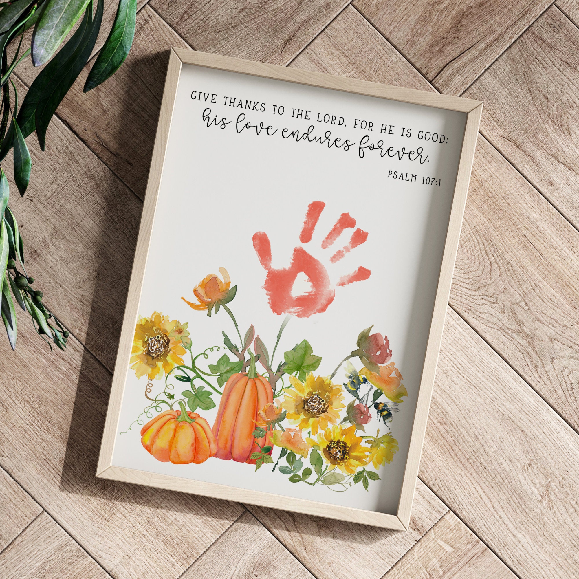 Preschool Bible Craft, Thanksgiving Handprint, Christian Homeschool ...