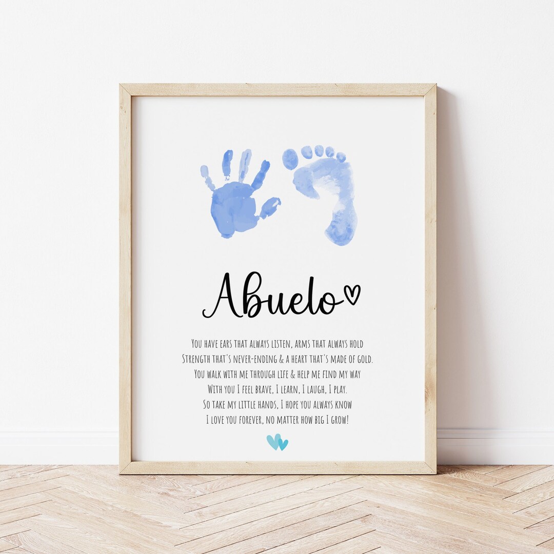 Abuelo Handprint Poem, Father's Day Handprint Art, Valentines Handprint ...