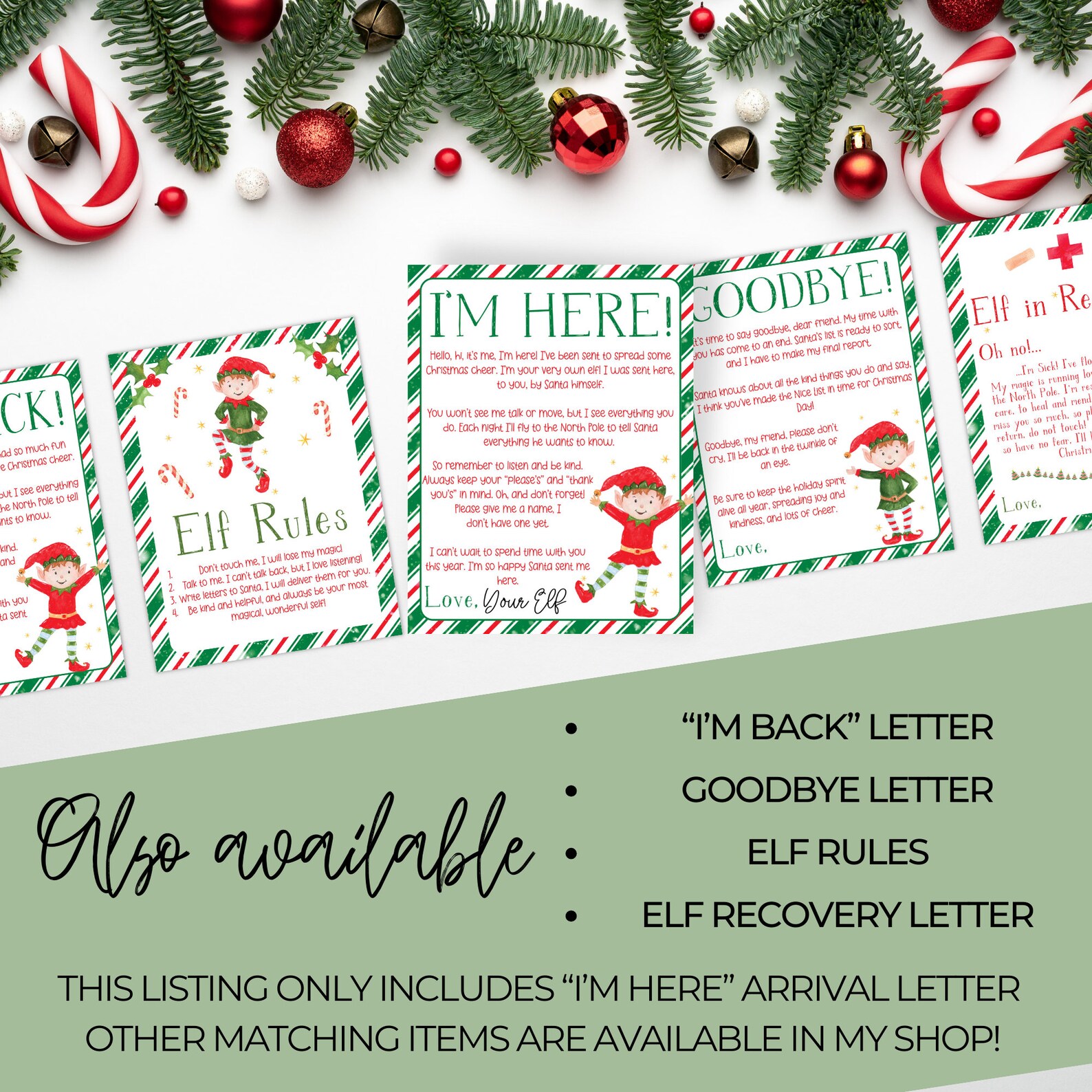 Elf Arrival Letter, First Time Elf Arrival Letter, Christmas Elf ...