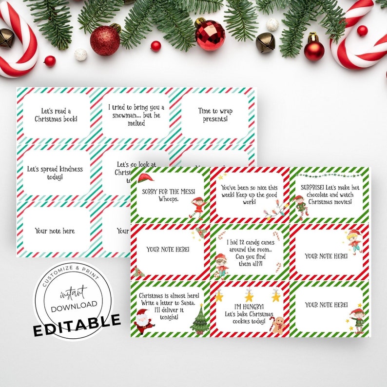 Elf Notes, Editable Elf Notes, Elf Message, Elf Arrival, Elf Letter Kit ...