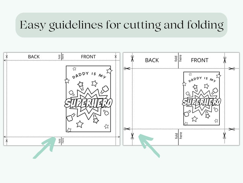 Printable DIY Father's Day Card Coloring Card for Dad From Kids Father ...