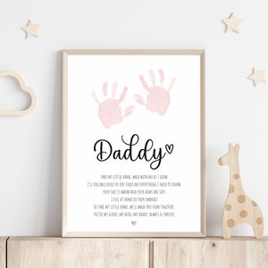 Daddy Handprint Poem, Father's Day Handprint Art, Valentines Handprint ...