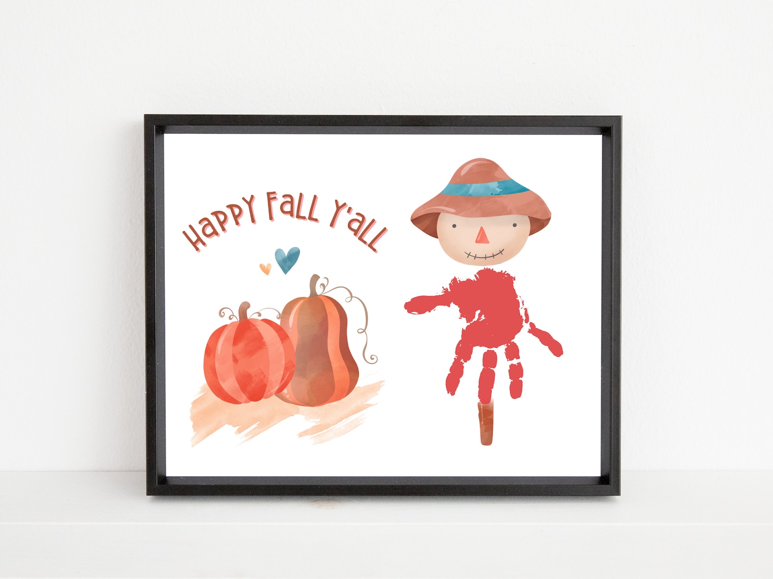 Fall Handprint Art, Handprint Footprint Art for Kids, DIY Craft for ...