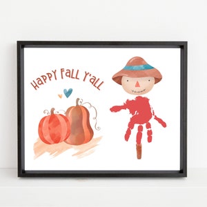 Fall Handprint Art, Handprint Footprint Art for Kids, DIY Craft for ...