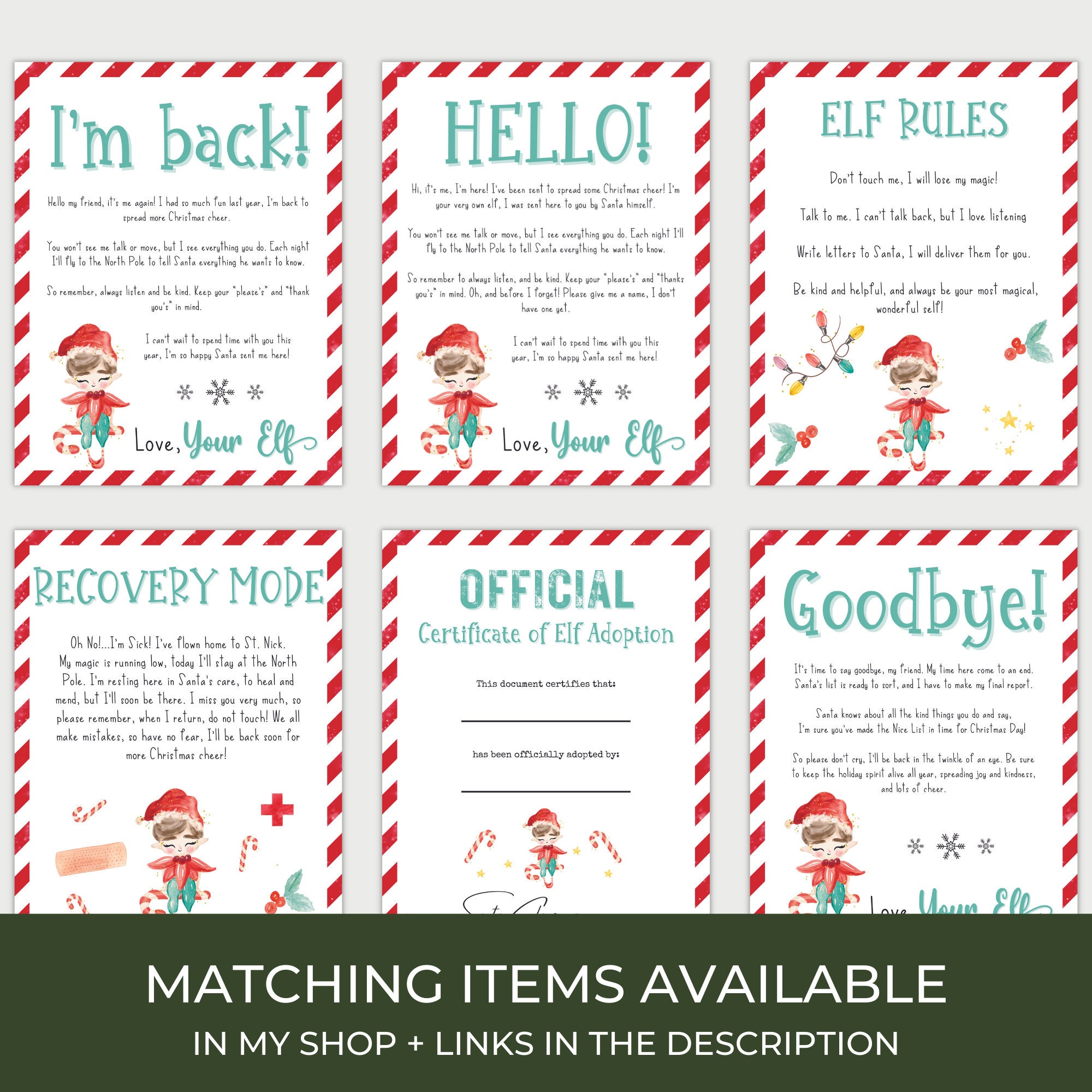 Elf Arrival Letter, First Time Elf Arrival Letter, Christmas Elf ...