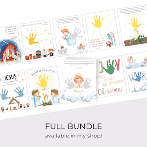 Christian Preschool Handprint Art, Christmas Handprint, Bible Verse ...