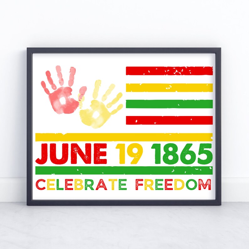 Juneteenth Handprint Art Craft for Kids, Preschool Activity for ...