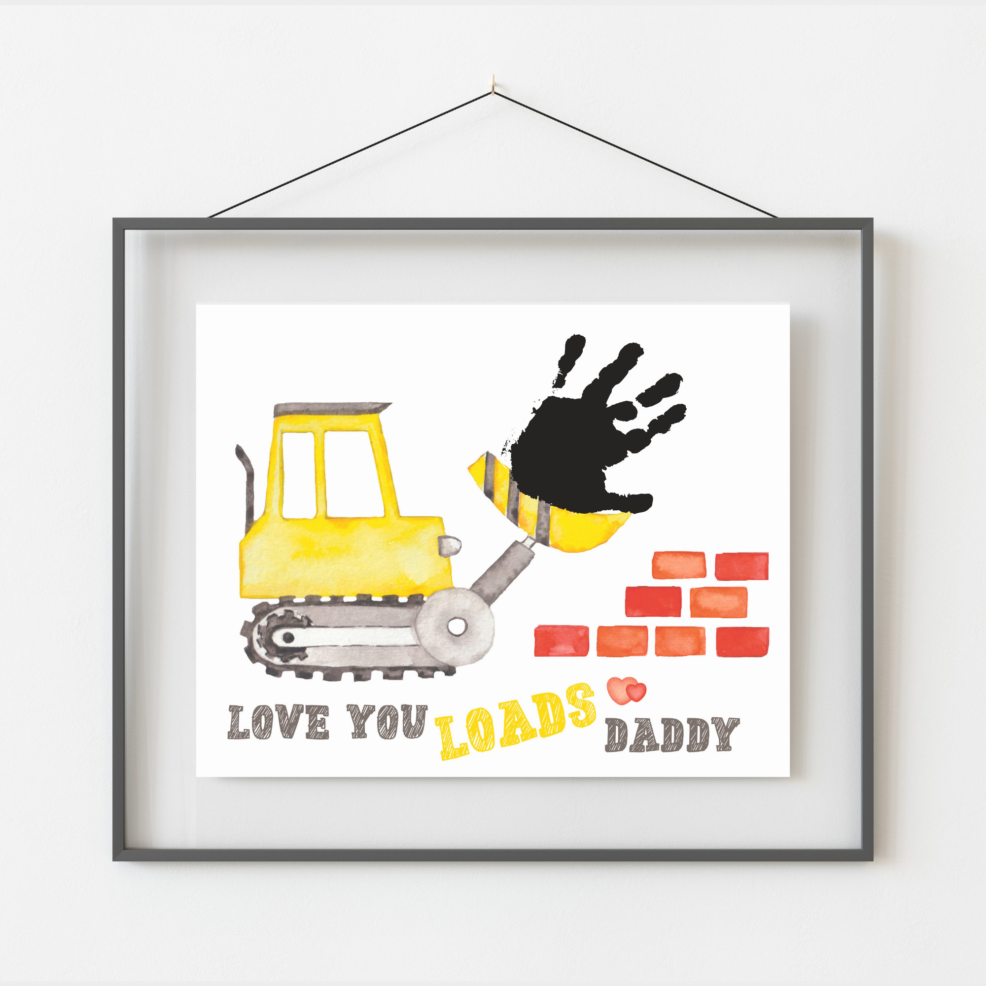 Father's Day Handprint, Daddy Handprint Craft, Father's Day Gift From ...