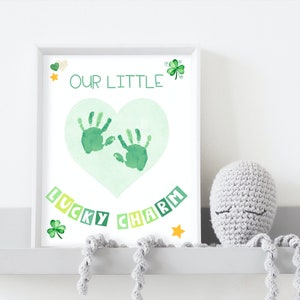 St Patricks Day Handprint Footprint Art, Footprint Craft, Handprint ...