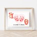 Teddy Bear Valentine, Valentine Handprint, Handprint Art, Footprint ...