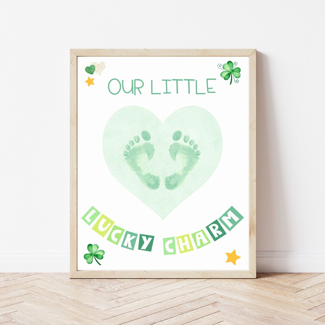 St Patricks Day Handprint Footprint Art, Footprint Craft, Handprint ...