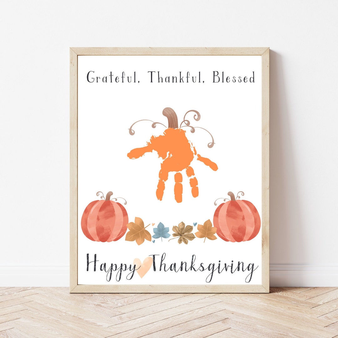 Thanksgiving Handprint, Fall Handprint Art, Thanksgiving Card From Kids ...