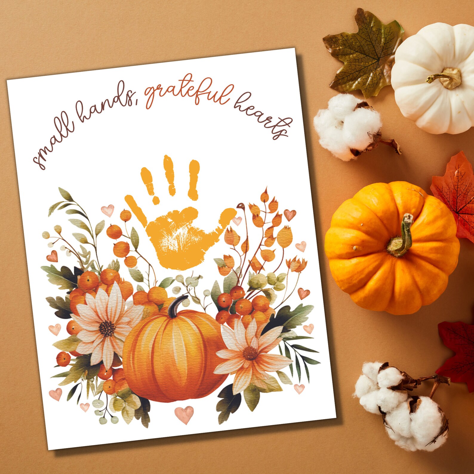 Thanksgiving Handprint, Fall Handprint Art, Thanksgiving Card From Kids ...