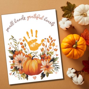 Thanksgiving Handprint, Fall Handprint Art, Thanksgiving Card From Kids ...