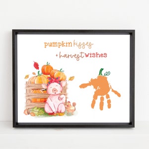 Fall Handprint Art, Handprint Footprint Art for Kids, DIY Craft for ...