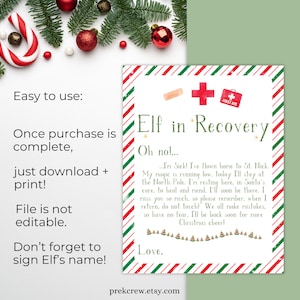 Elf Recovery Letter, Christmas Elf Rules, Elf Arrival Letter, Elf is ...