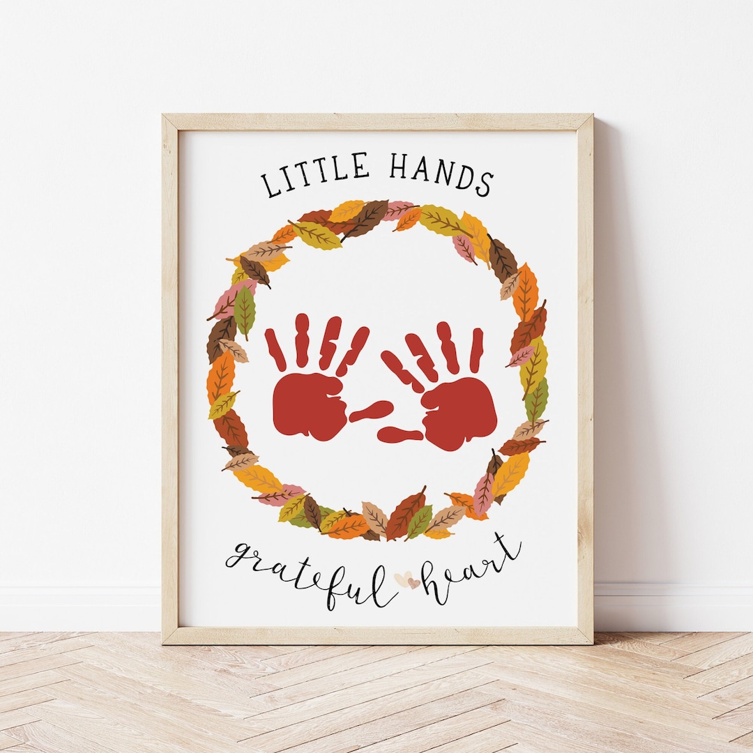 Fall Handprint Art, Thanksgiving Craft for Babies Toddlers Kids ...