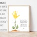 Flower Handprint Art Craft Growing Like A Flower Poem - Etsy